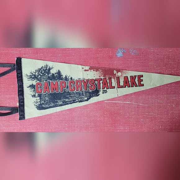 Source Unknown | Accents | Friday The 3th Camp Crystal Lake Banner Flag ...